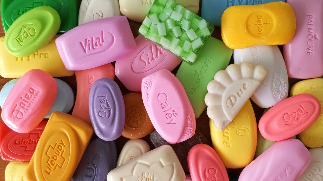 ASMR l Soap satisfying Relaxing sound l ASMR soap opening Haul ...