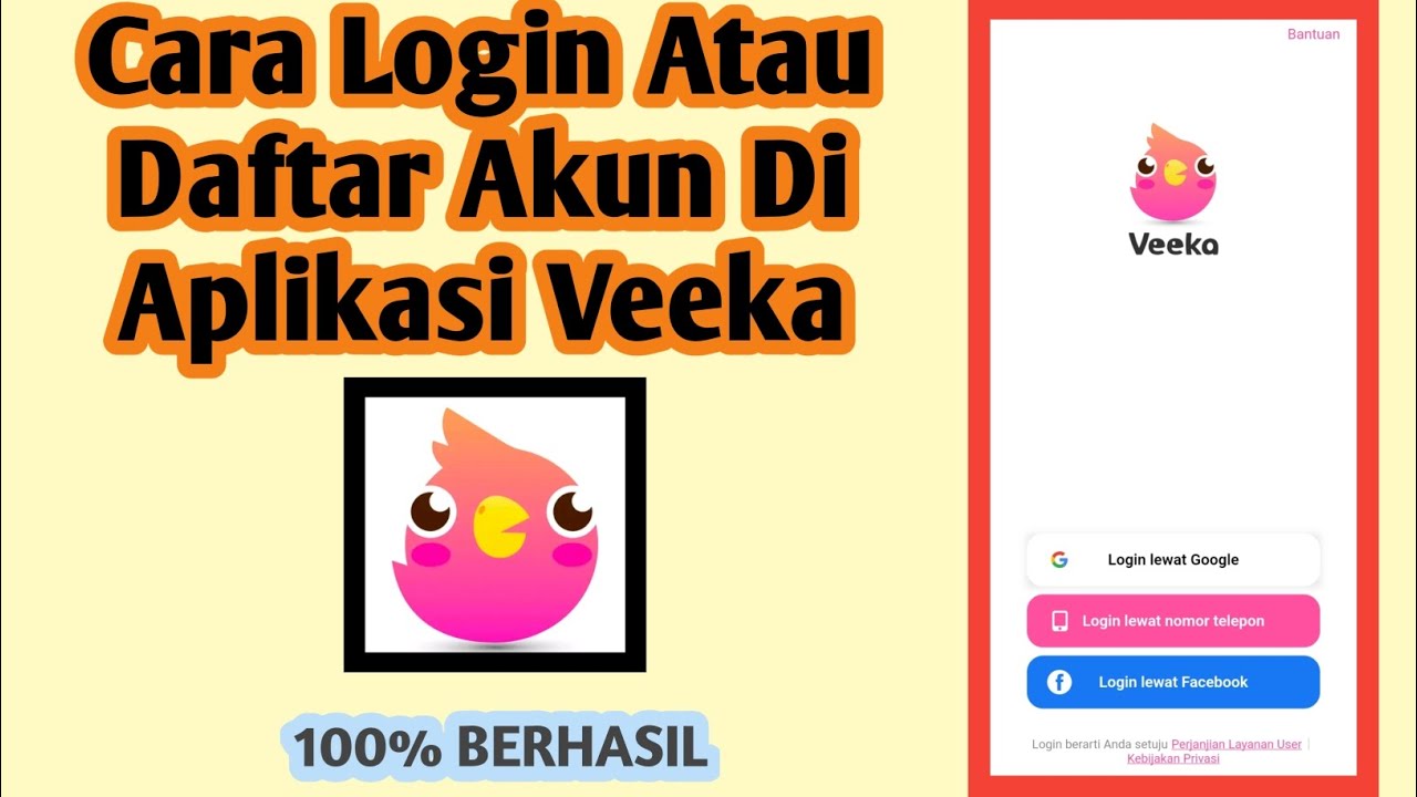 Cara Login Di Aplikasi Veeka | Cara Daftar Akun Di Aplikasi Veeka - YouTube
