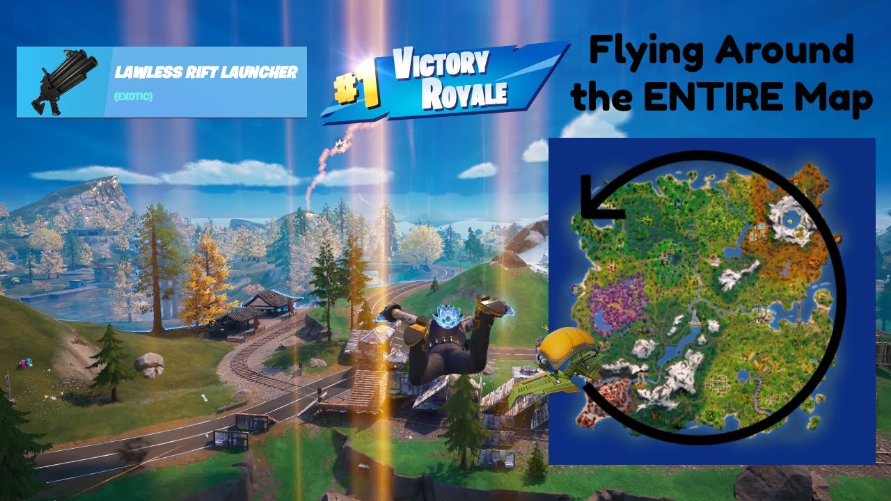 FLYING Around the ENTIRE Map in Fortnite | Chapter 6, Season 2 - YouTube