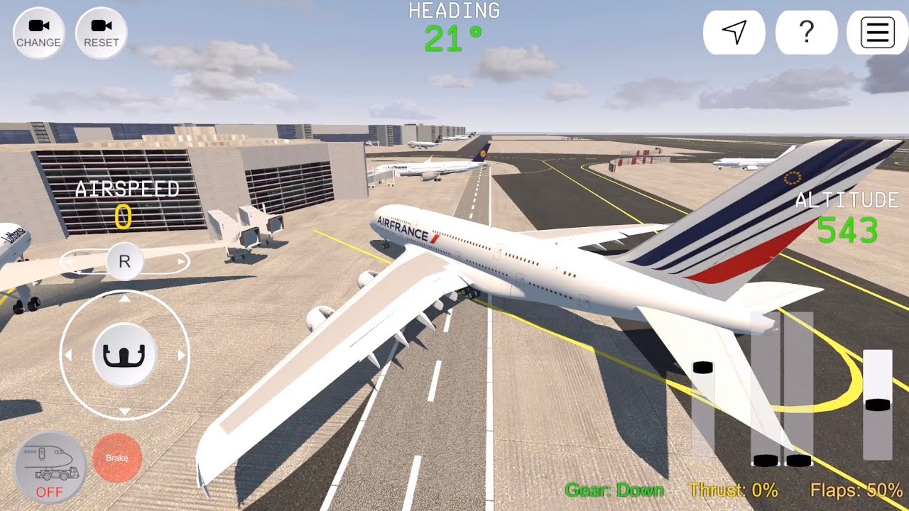 FS Advanced Game Play MOBILE by IOS on Android pc 747 - YouTube