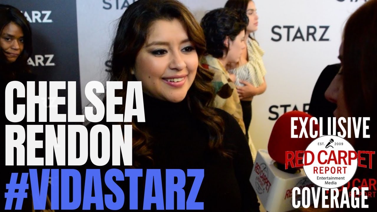 Chelsea Rendon interviewed at the 2019 STARZ TCA Red Carpet Event for # ...