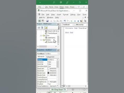 Auto-select all text in a TextBox on UserForm using VBA - YouTube