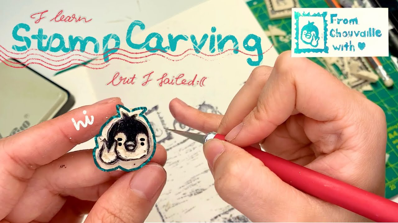 DIY STAMP CARVING TIPS for beginners: how to make your own stamps - YouTube