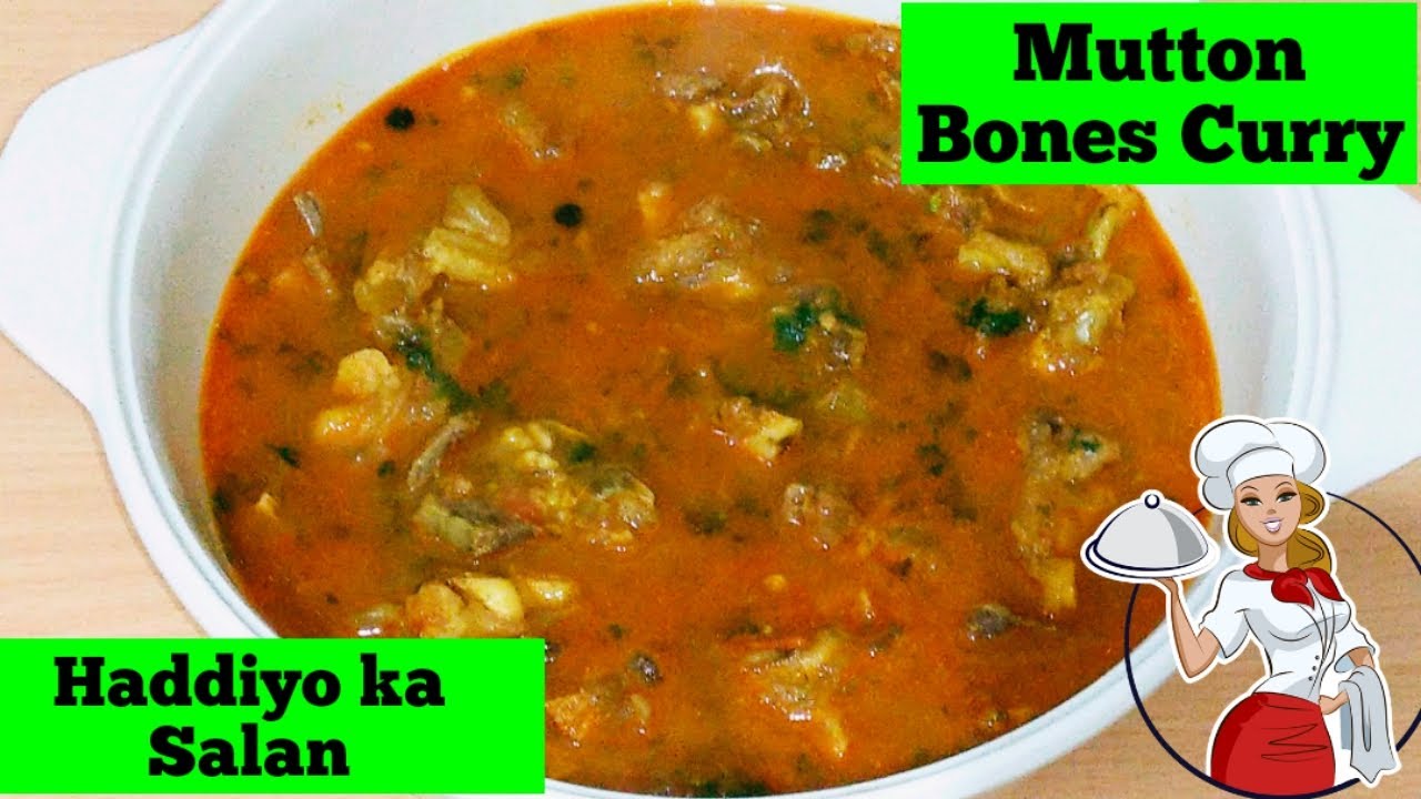 Mutton bones curry | Haddi Guddi Recipe (Mutton) | Haddi Guddi ka Salan ...