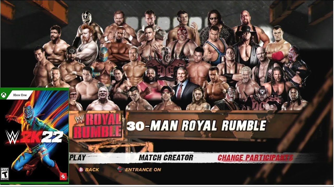 WWE 2K22 | 30-man Royal Rumble | 47 - YouTube