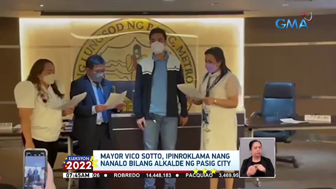 Mayor Vico Sotto, iprinoklama nang nanalo bilang alkalde ng Pasig City ...