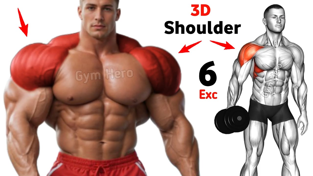 6 Shoulder Exercises to Build Bigger 3D Delts - YouTube