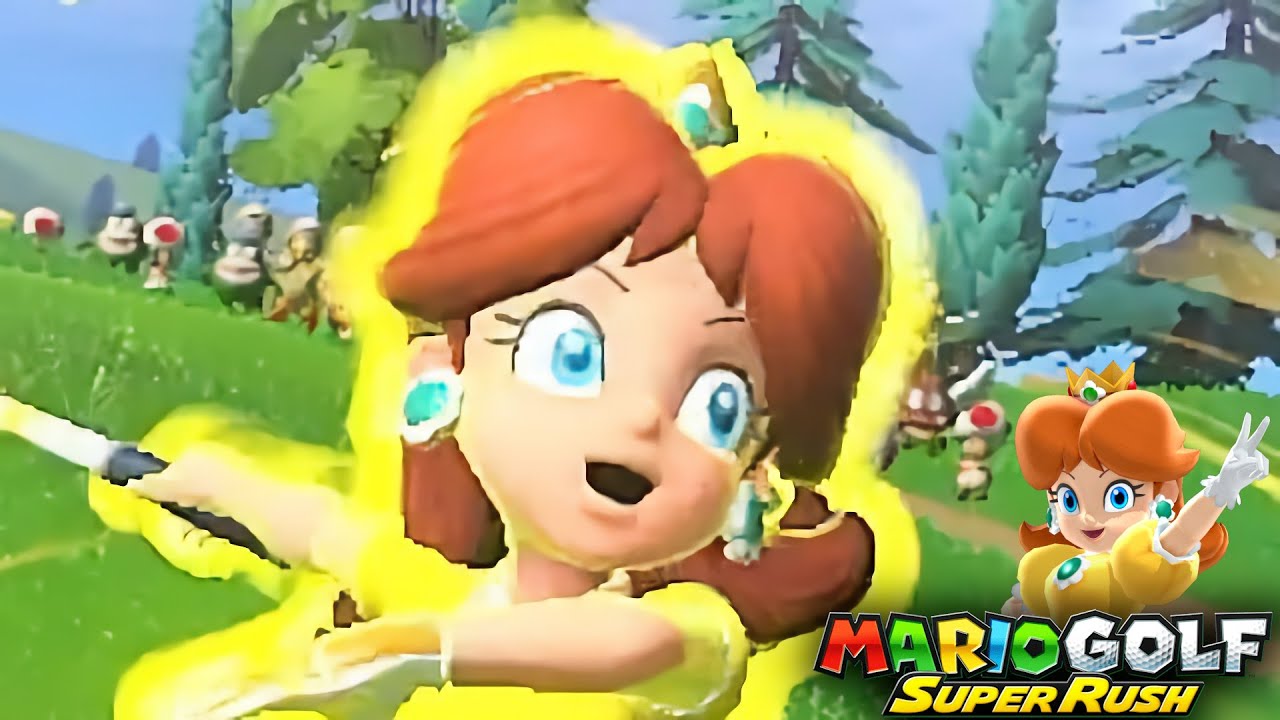 Mario Golf Super Rush Daisy vs Mario at Bonny Greens - YouTube