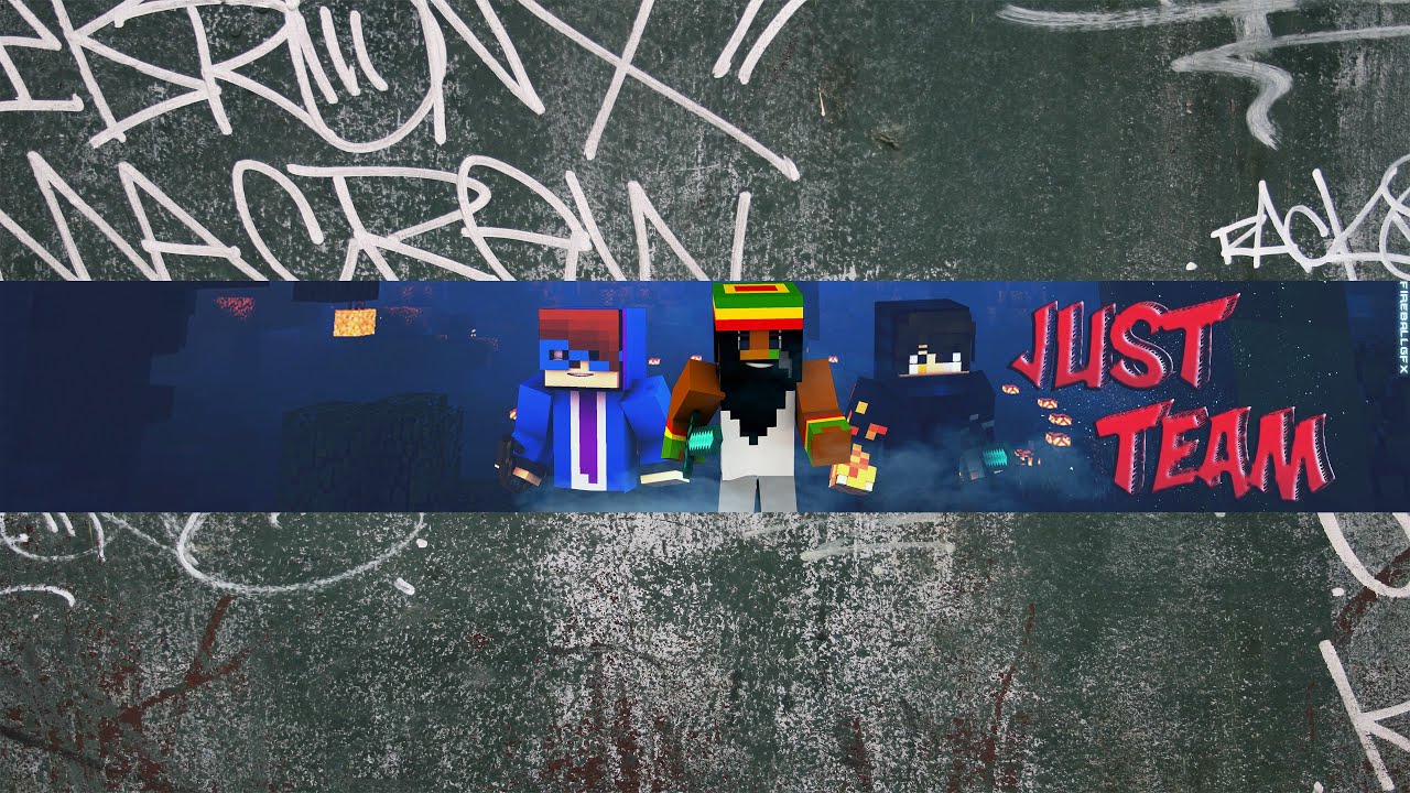 Just Team | SpeedART | Minecraft Banner - YouTube