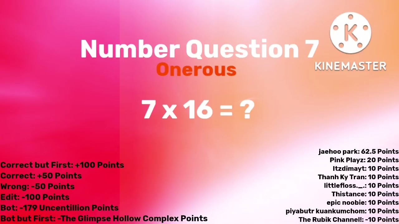 Number Question 7 - YouTube