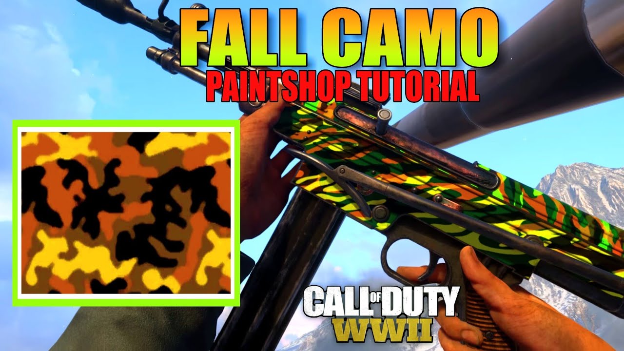 HOW to MAKE "FALL CAMO" in COD WW2! COD WW2 FALL CAMO PAINTJOB TUTORIAL ...