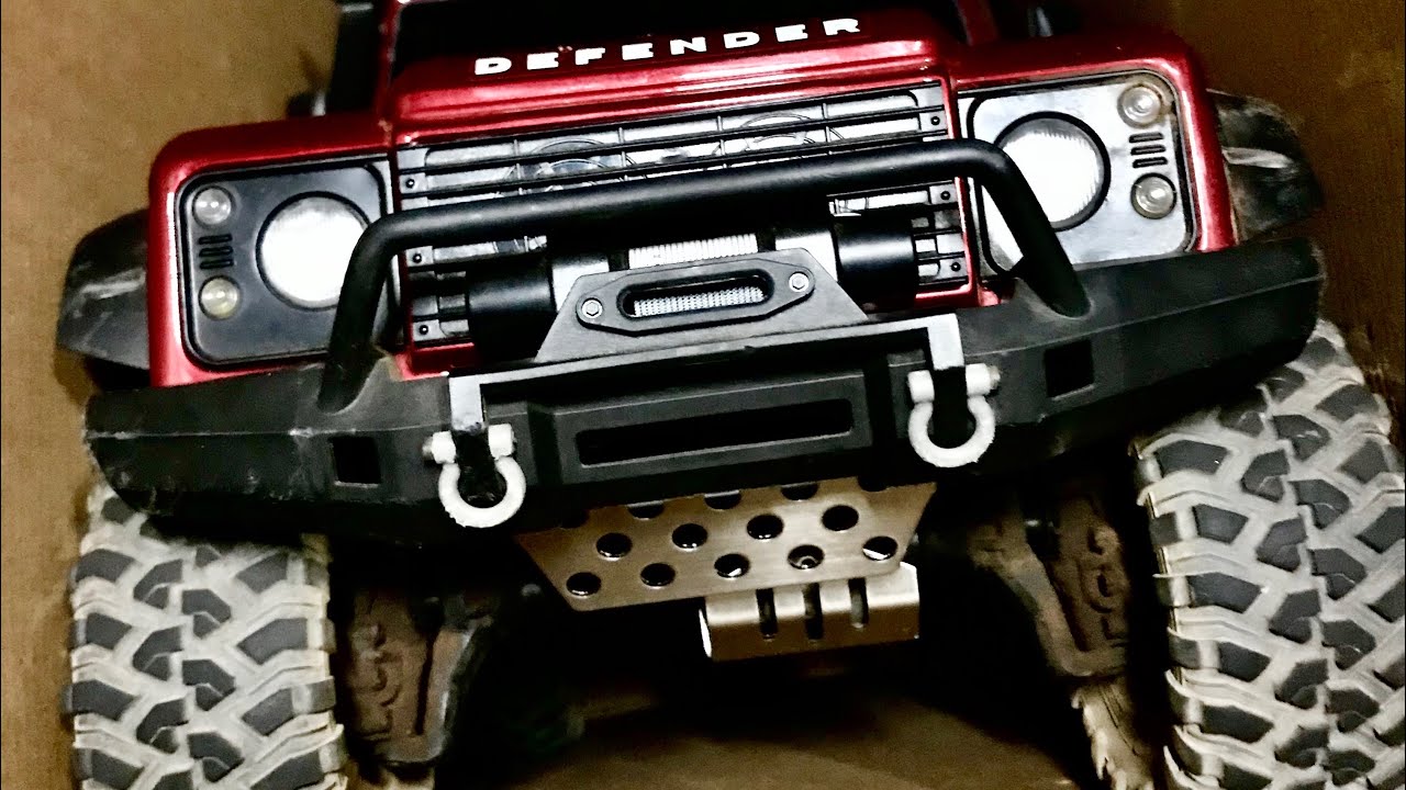 Trx4 skid plate upgrade - YouTube