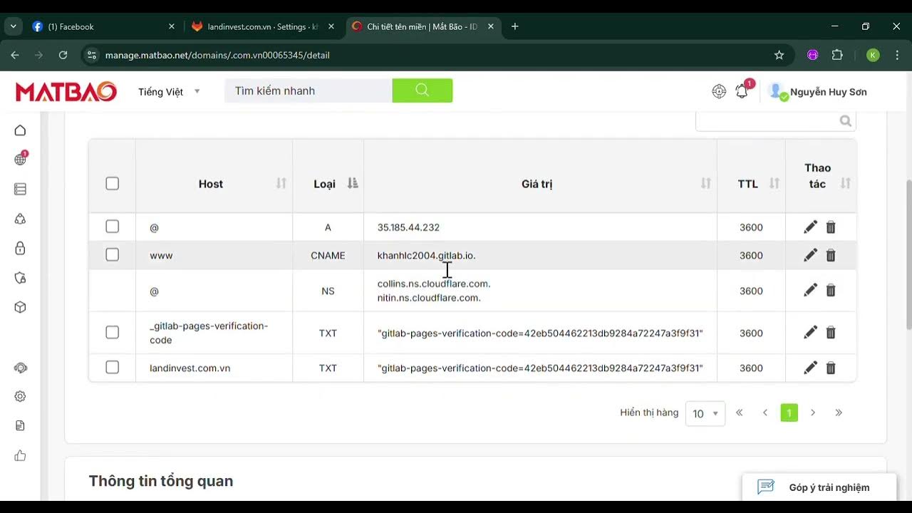 Gitlab Page x MatBao domain Hướng Dẫn - YouTube