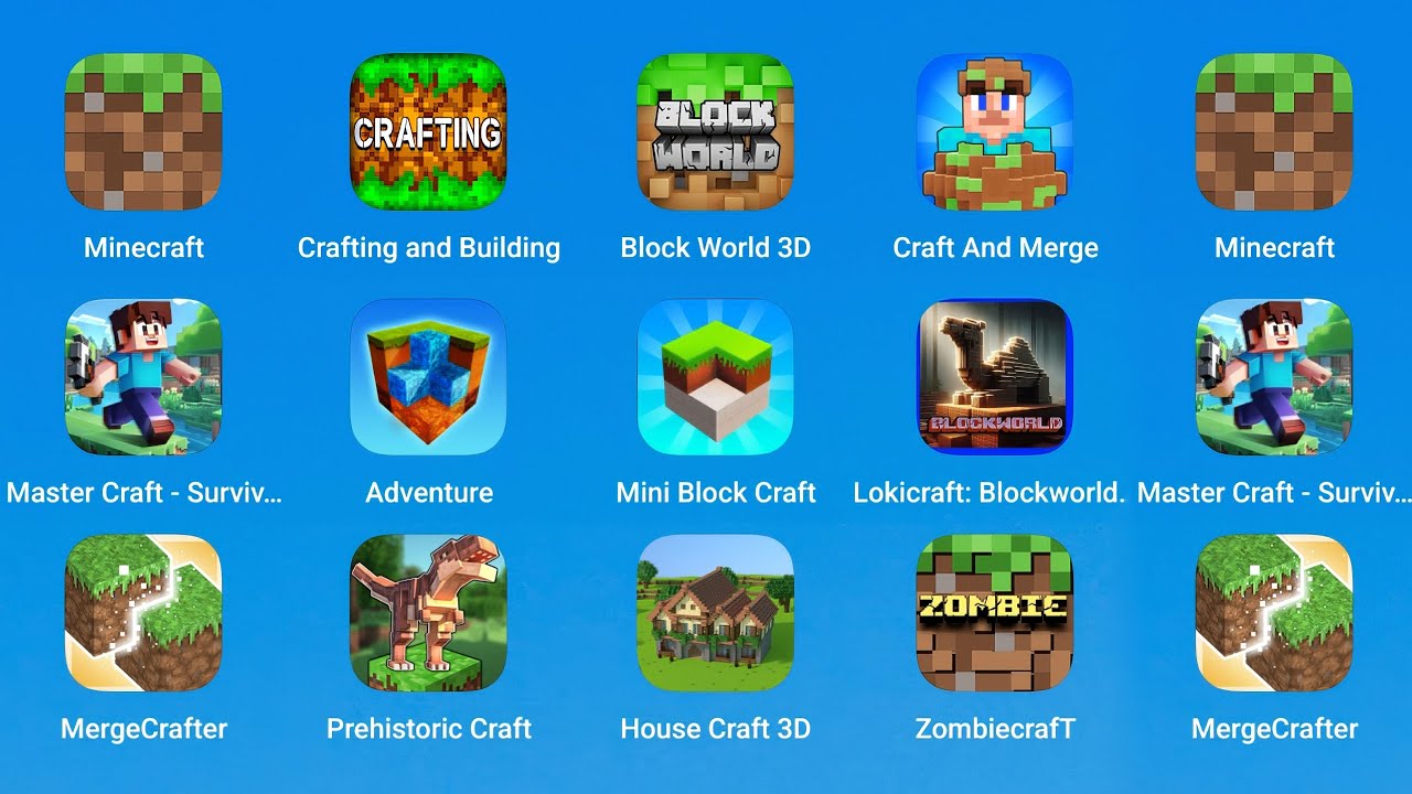 Minecraft,Crafting and Building,Block World 3D,Craft and Merge,Master ...
