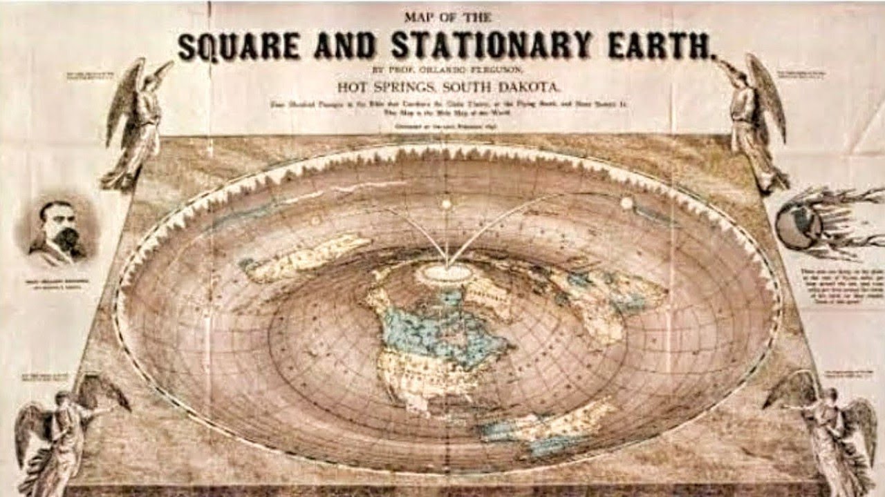 💠THE 1893 BIBLICAL SQUARE & STATIONARY FLAT EARTH BY ORLANDO FERGUSON ...