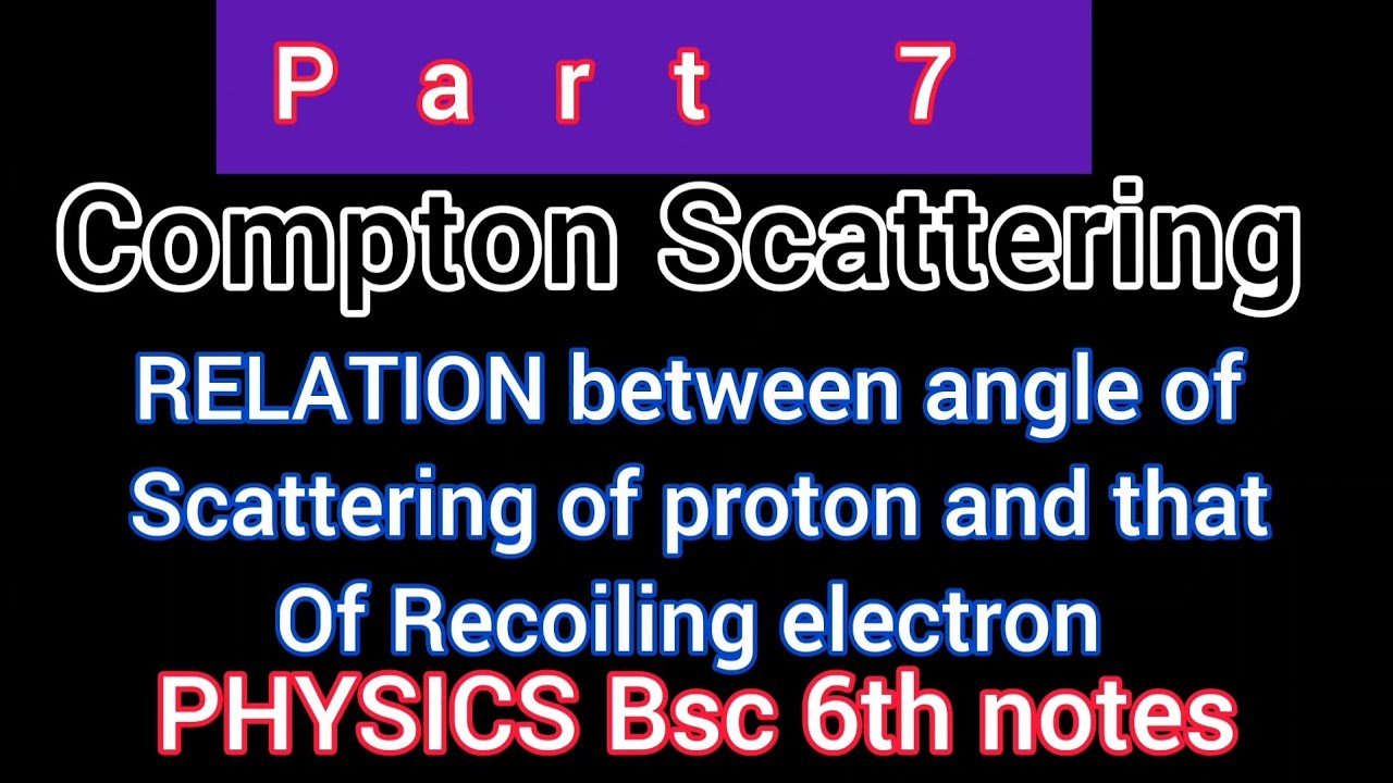 COMPTON SCATTERING - YouTube