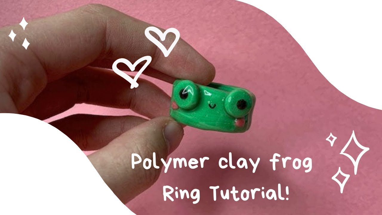 Polymer Clay Frog Ring Tutorial - YouTube