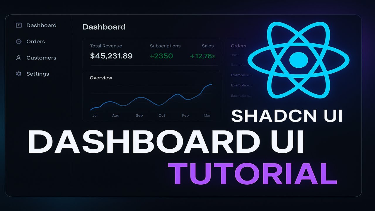 Shadcn UI Dashboard Tutorial in React JS - YouTube