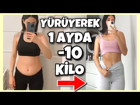 YÜRÜYEREK 1 AYDA 10 KİLO VERDİM! Günde Kaç Adım Attım?