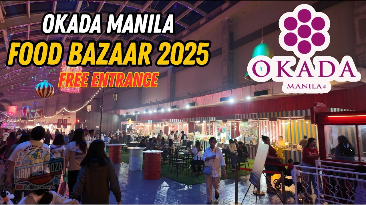 [4K] OKADA MANILA FOOD BAZAAR | Philippines Street Food Tour Inside a 5 ...