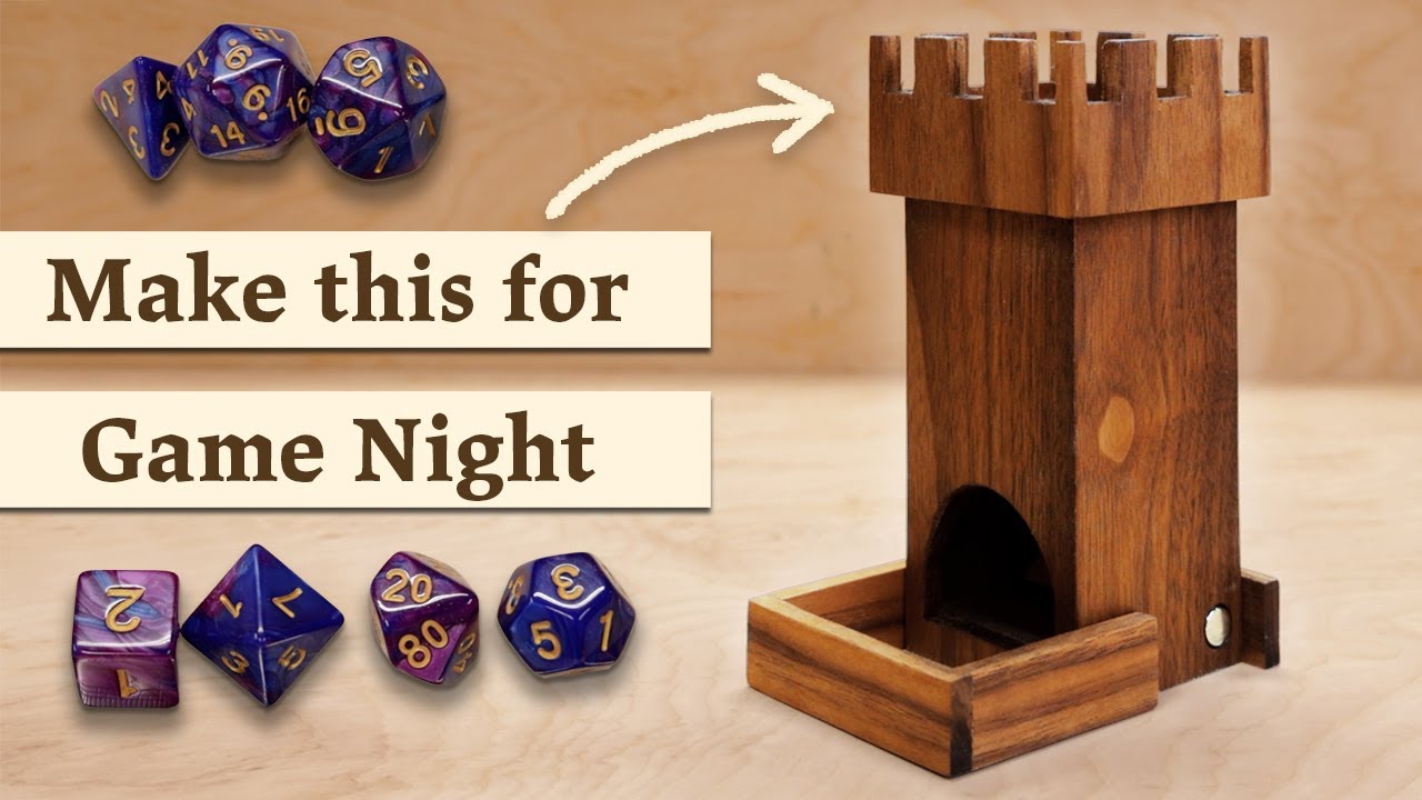 Making a Dice Tower with Wood - YouTube