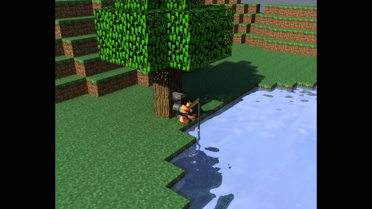 Cinema 4D Projects : Minecraft Scene - YouTube