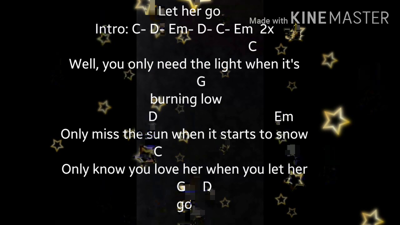 Let her go by Passenger (chords and lyrics) easy guitar chords for ...