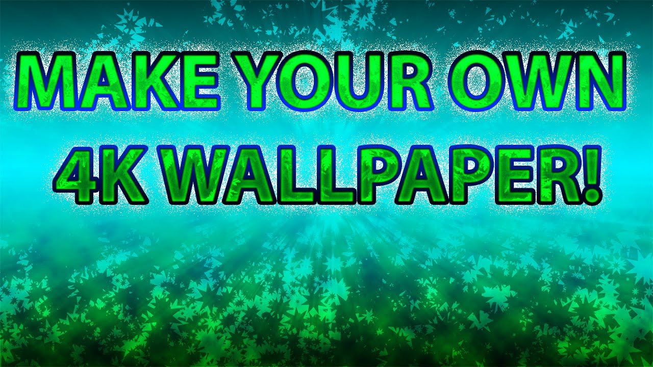 Photoshop Tutorial - Make your own 4k wallpaper/background - YouTube