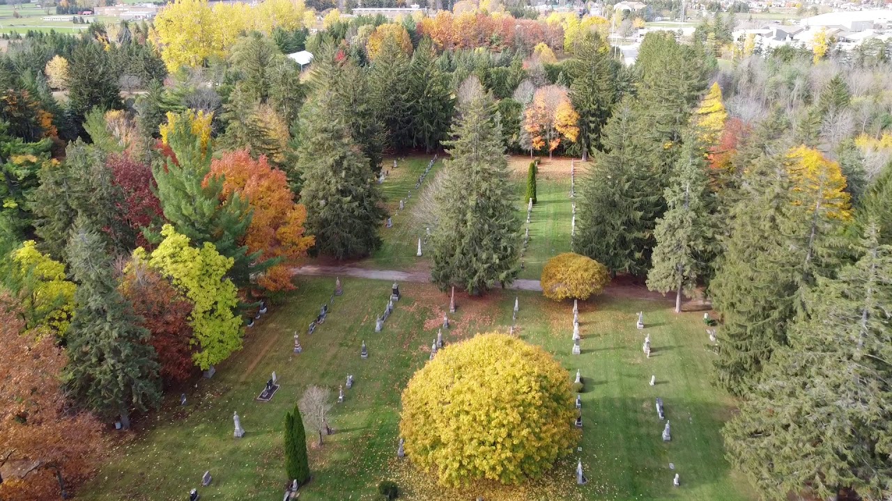 St. Mary's Cemetery Lindsay drone view - YouTube