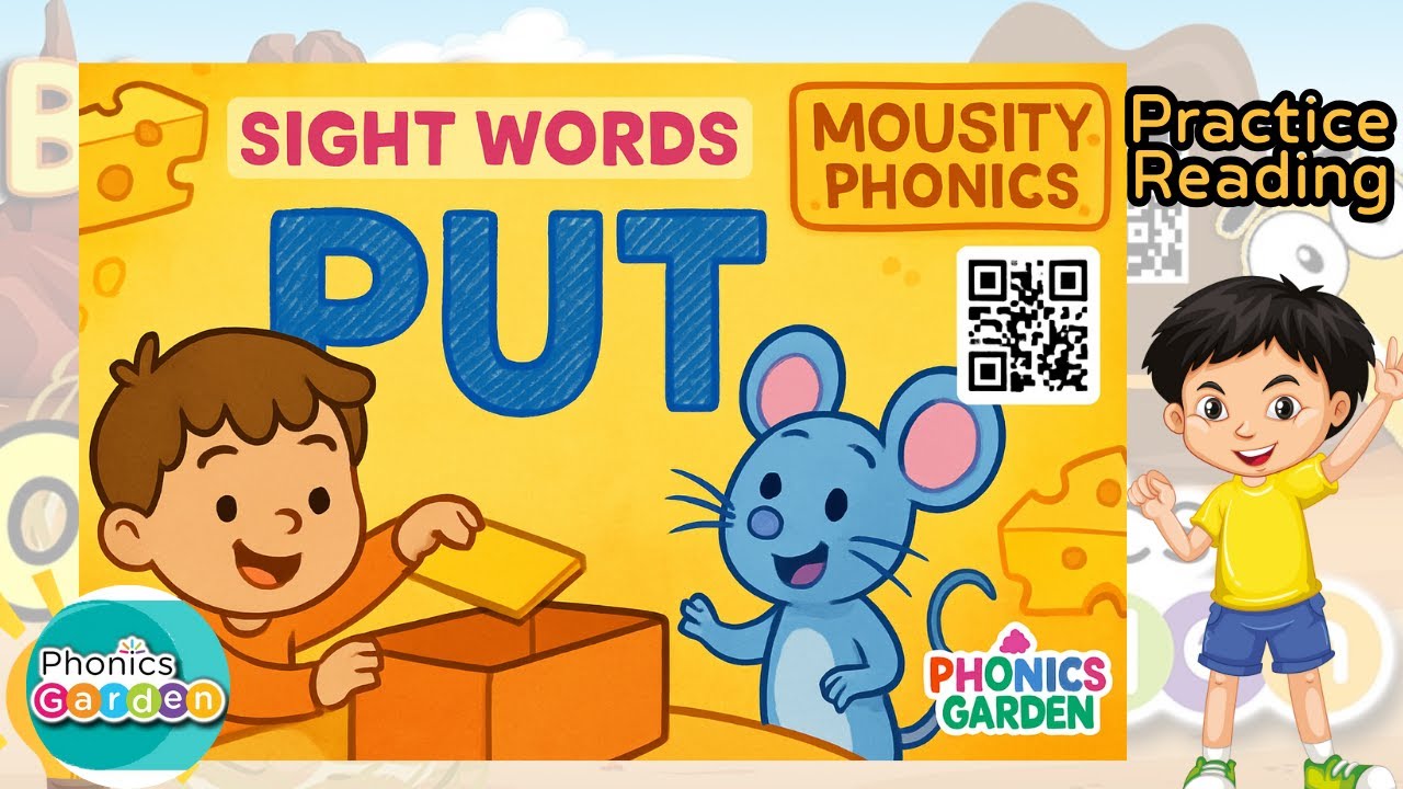 PUT | Mousity Sight Words | Practice Reading - YouTube