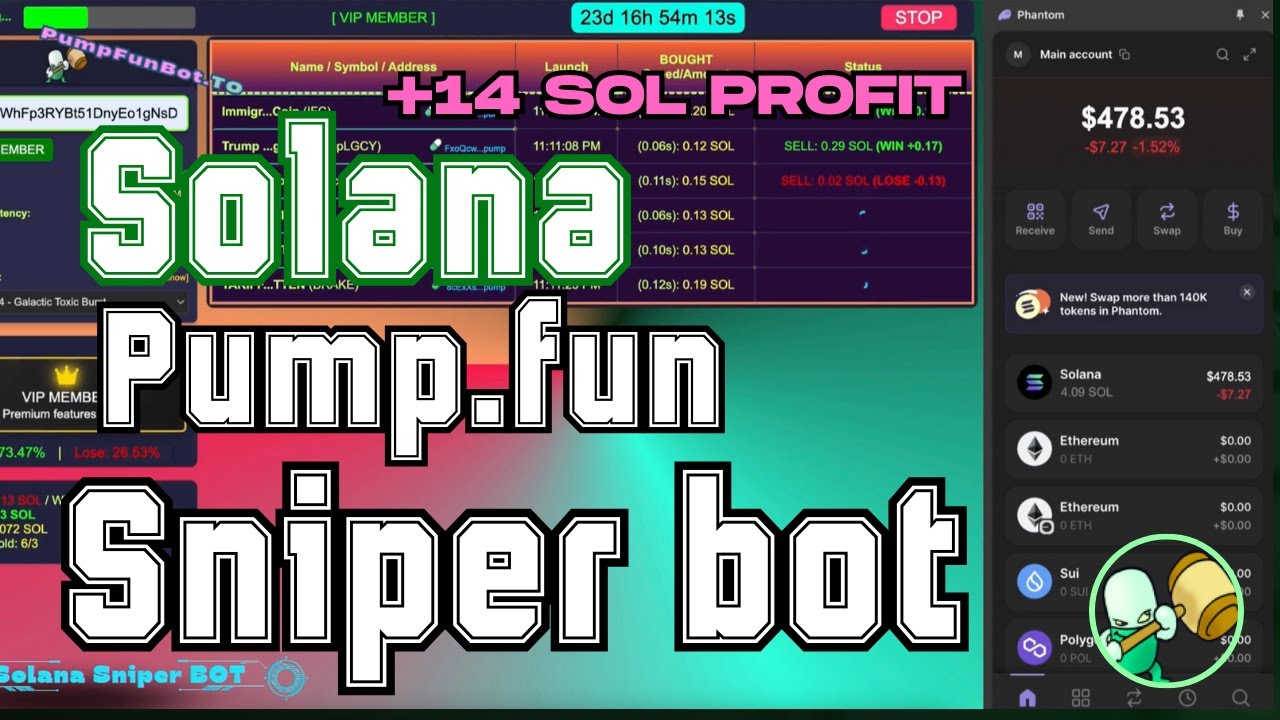 Adaptive Solana Sniper Bot Run Through a Dynamic Pump Fun Launch Curve ...