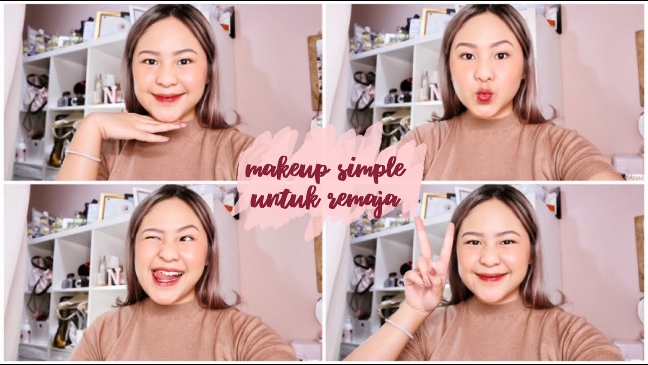 MAKEUP SIMPLE UNTUK REMAJA PAKE PRODUK LOKAL - YouTube