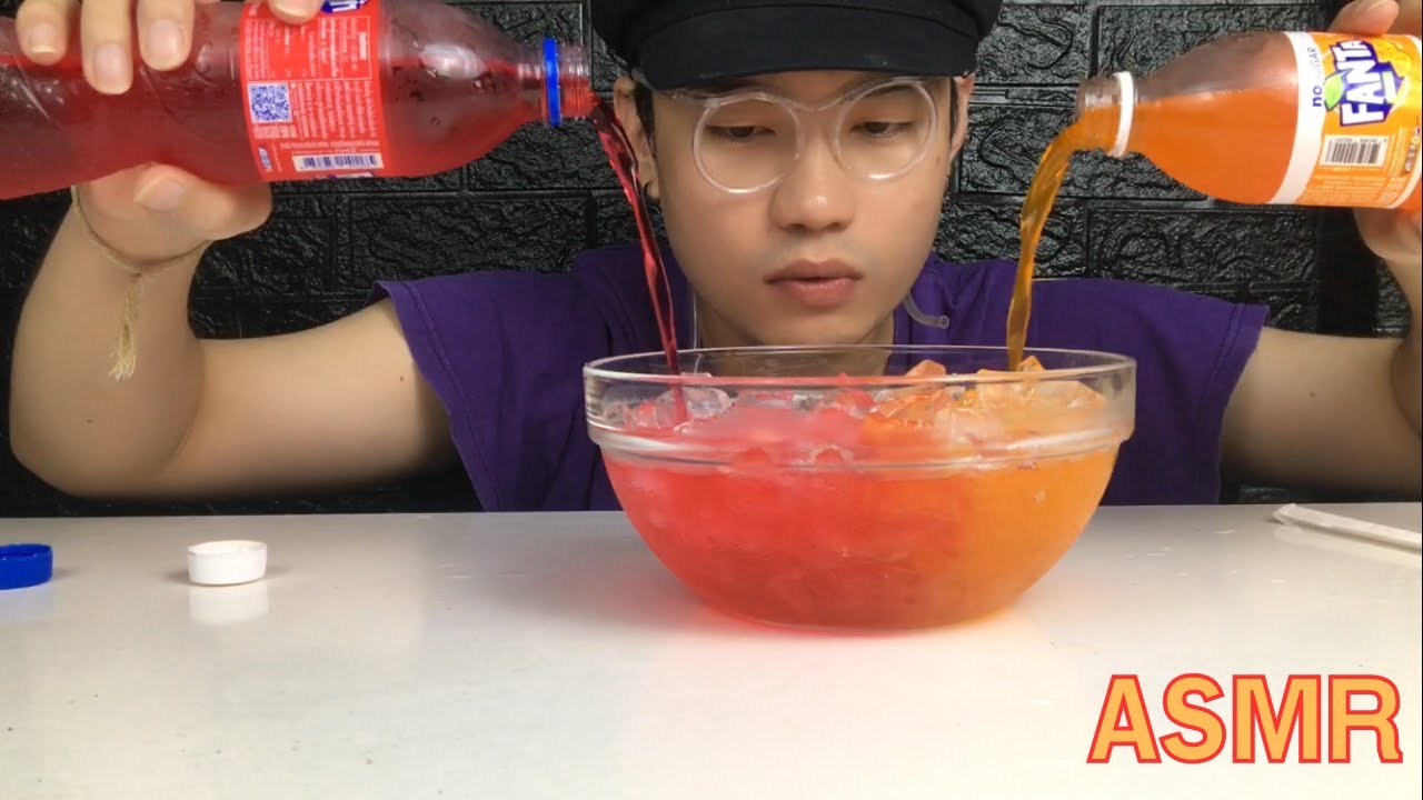 ASMR fanta drink - YouTube