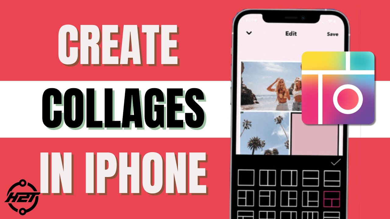 How To Create Beautiful Collages With PicCollage On IPhone - YouTube