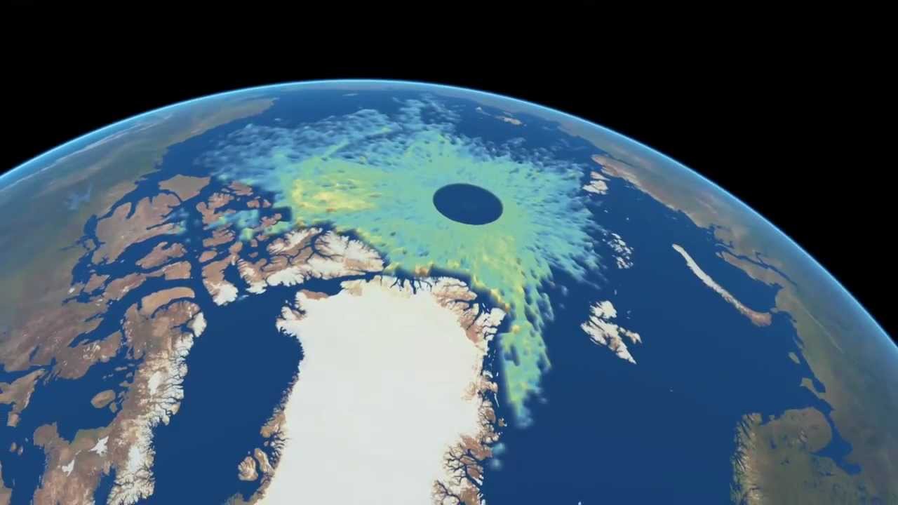 Mapa del hielo ártico - YouTube