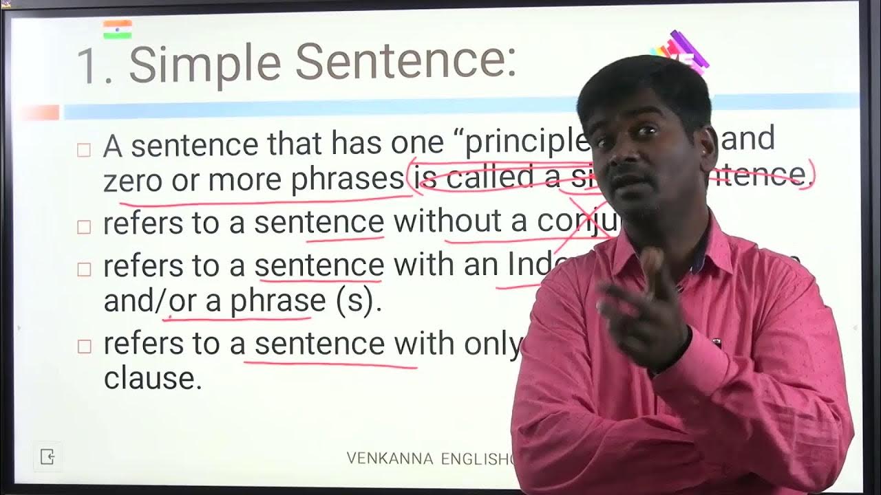 Sentences I Class 2 I Simple Sentnece I General English I Venkanna