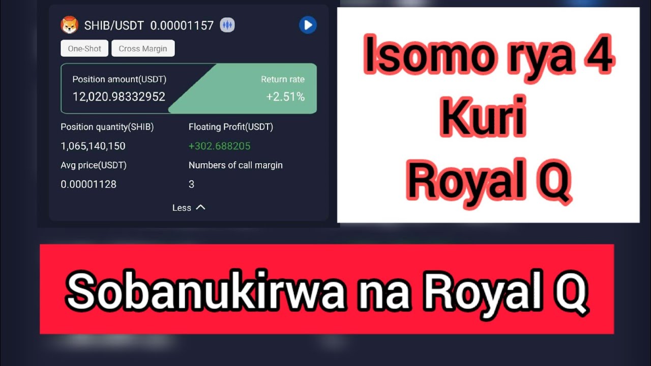 Isomo rya 4 kuri Royal Q// Sobanukirwa na Royal Q iguhereze profit. - YouTube
