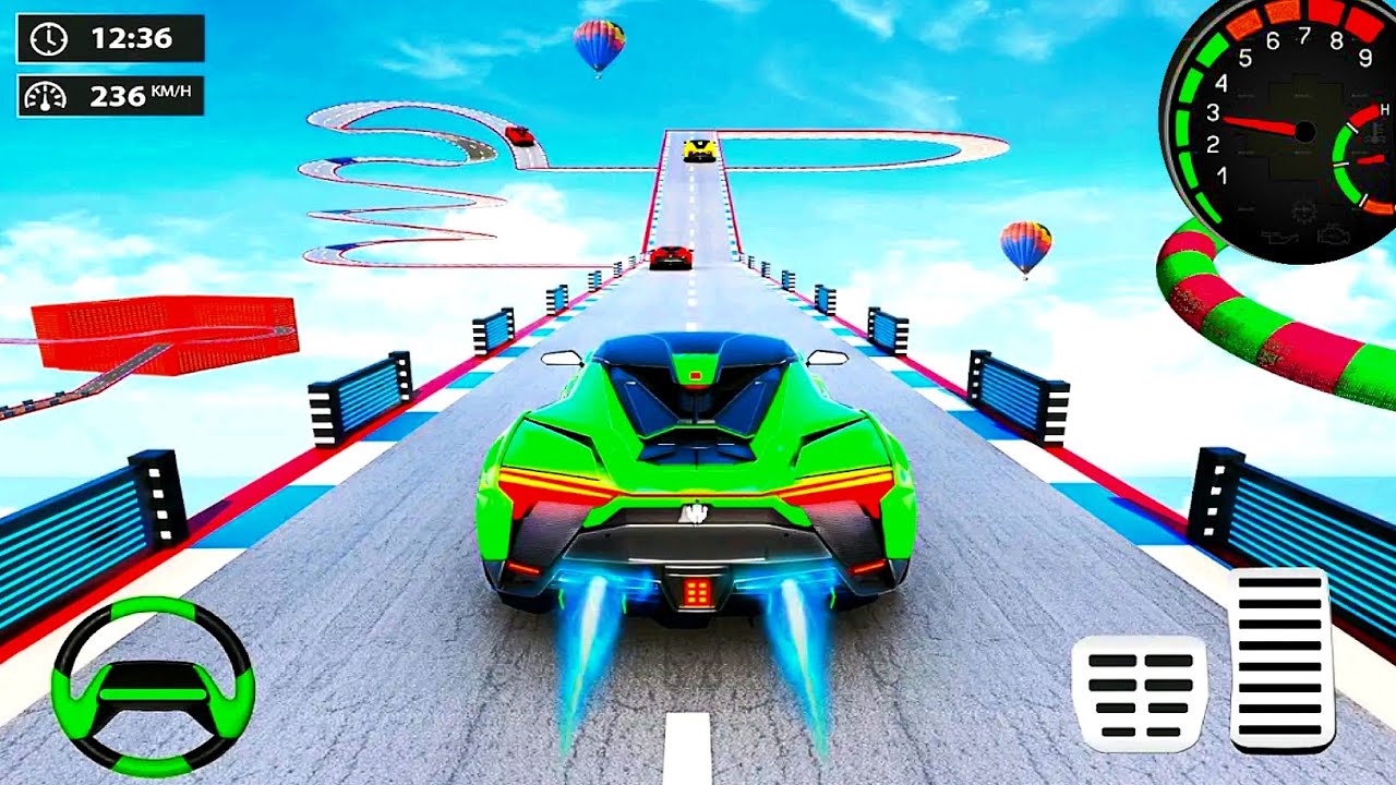 Impossible Mega Ramp Car Racing 3D - Crazy Cars Simulator Ep2, Mobile ...