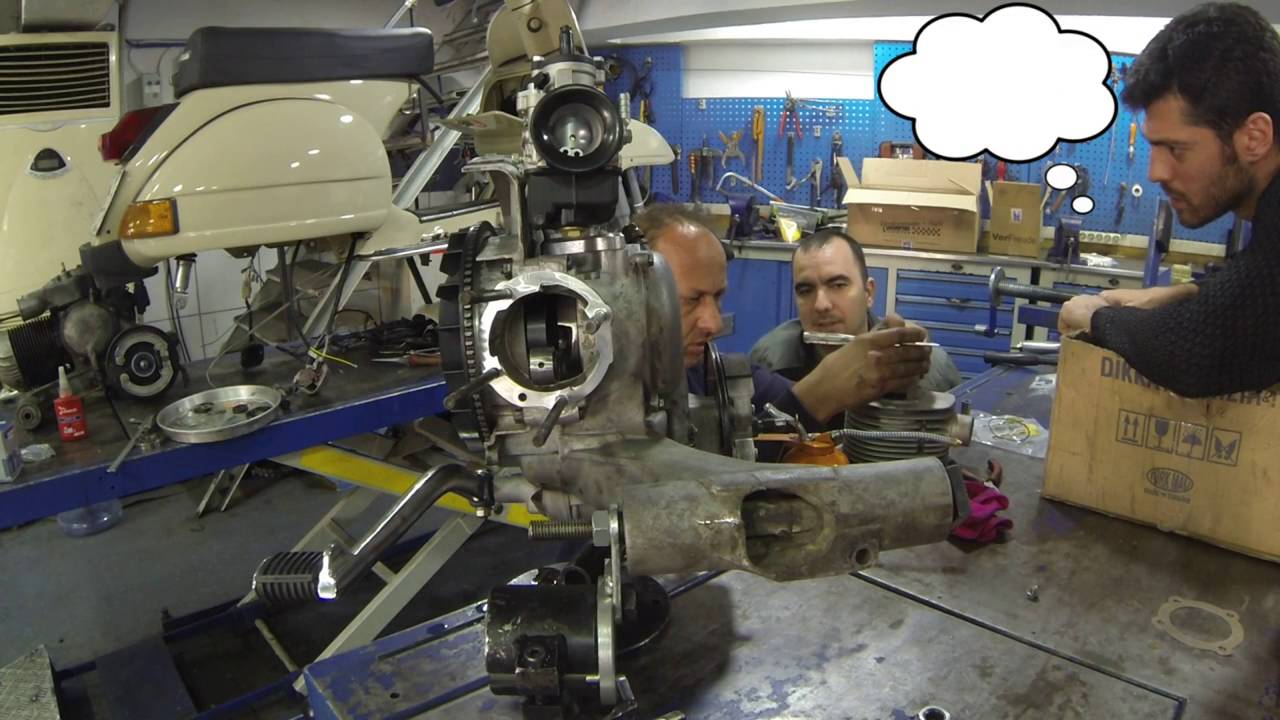 Vespa Px 221 Malossi Tuning and Xmax400 Race - YouTube