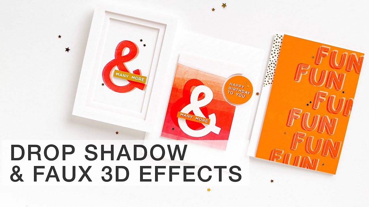 FOUR WAYS TO CREATE DROP SHADOW AND FAUX 3D EFFECTS - YouTube