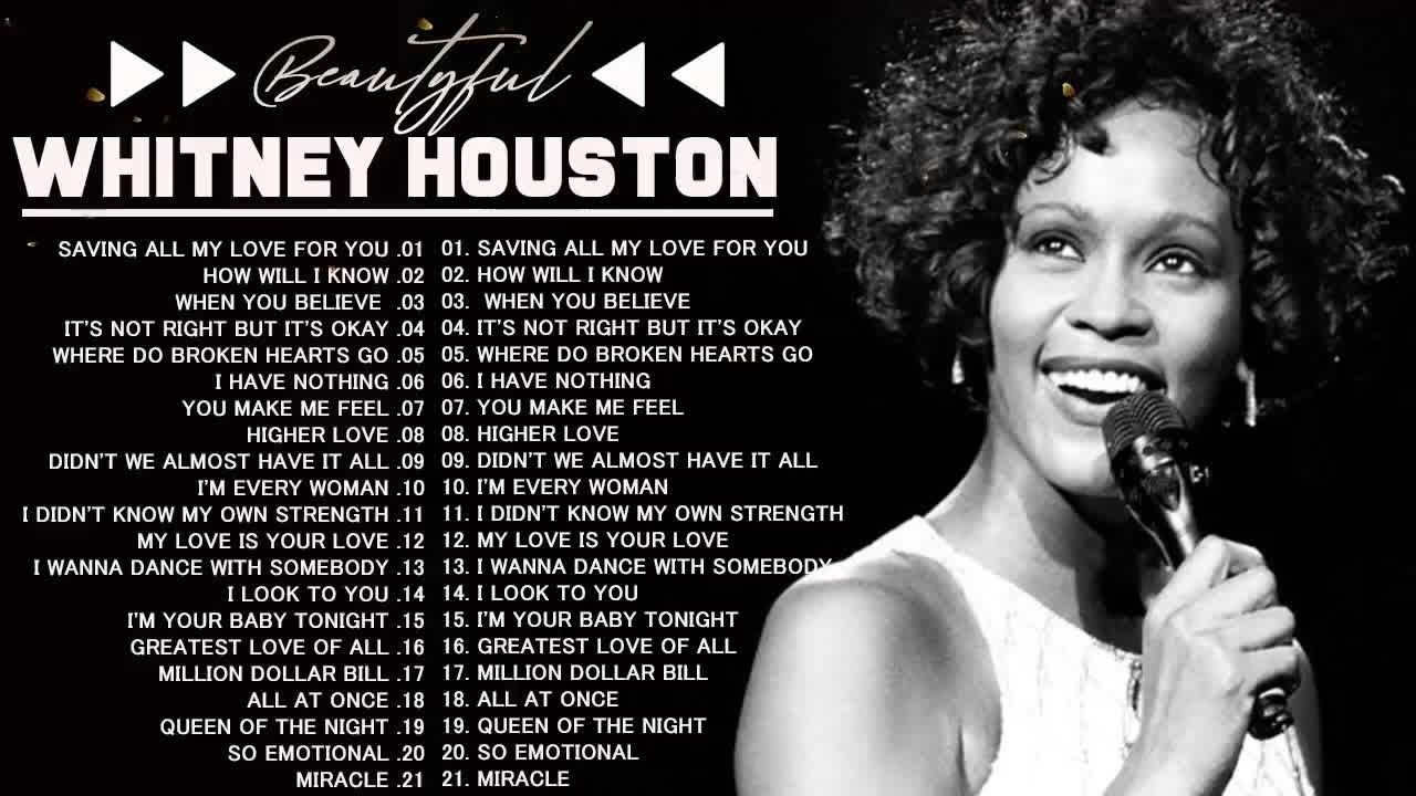 Whitney Houston Greatest Hits Best song Of Whitney Houston l Whitney ...