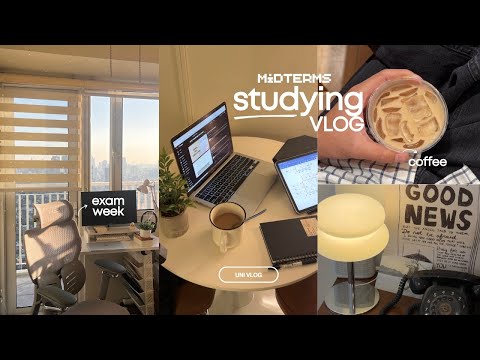 UNI VLOG • midterms week, studying & visiting cafe’s (solo dates)