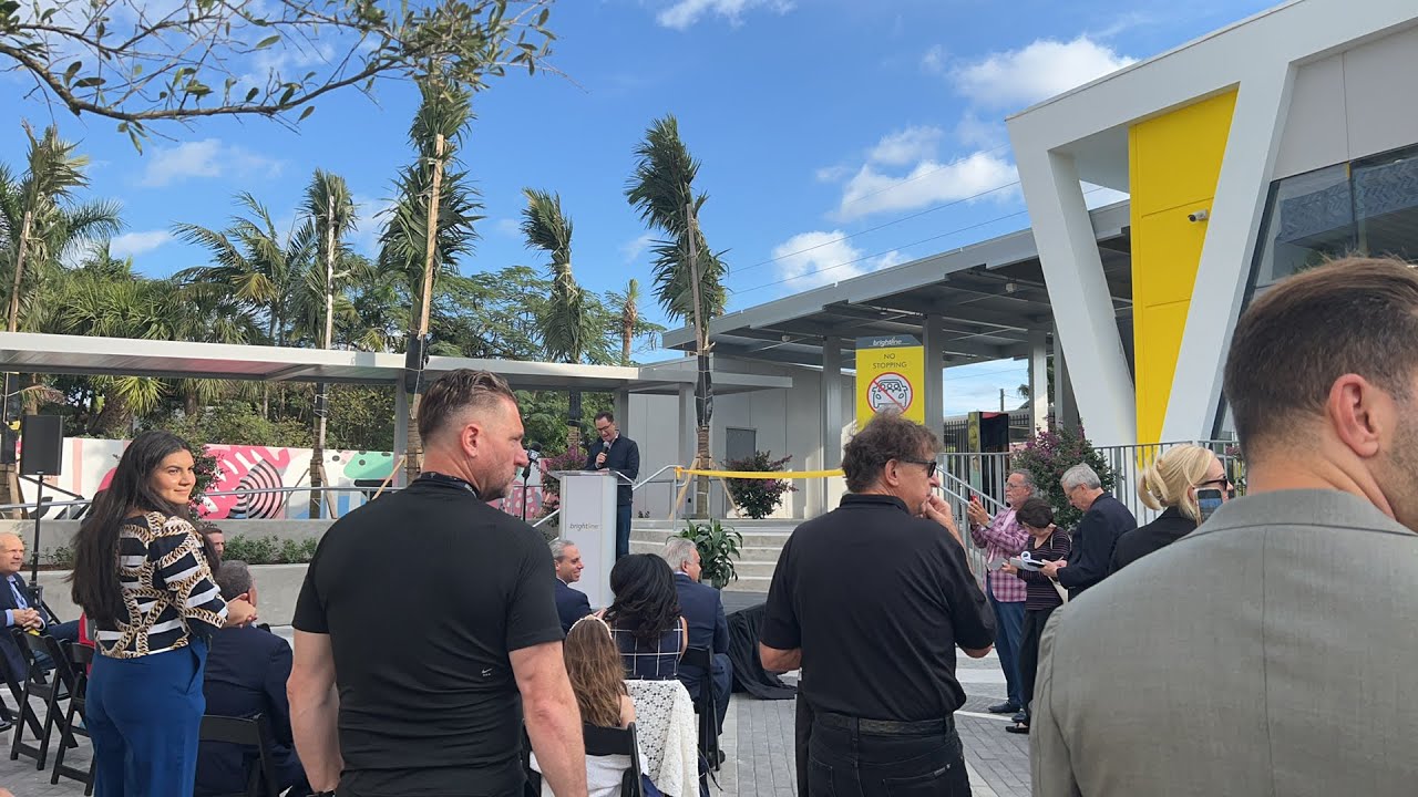 [NEWS] Boca Raton Brightline Train Inaugural Train Station Ribbon ...