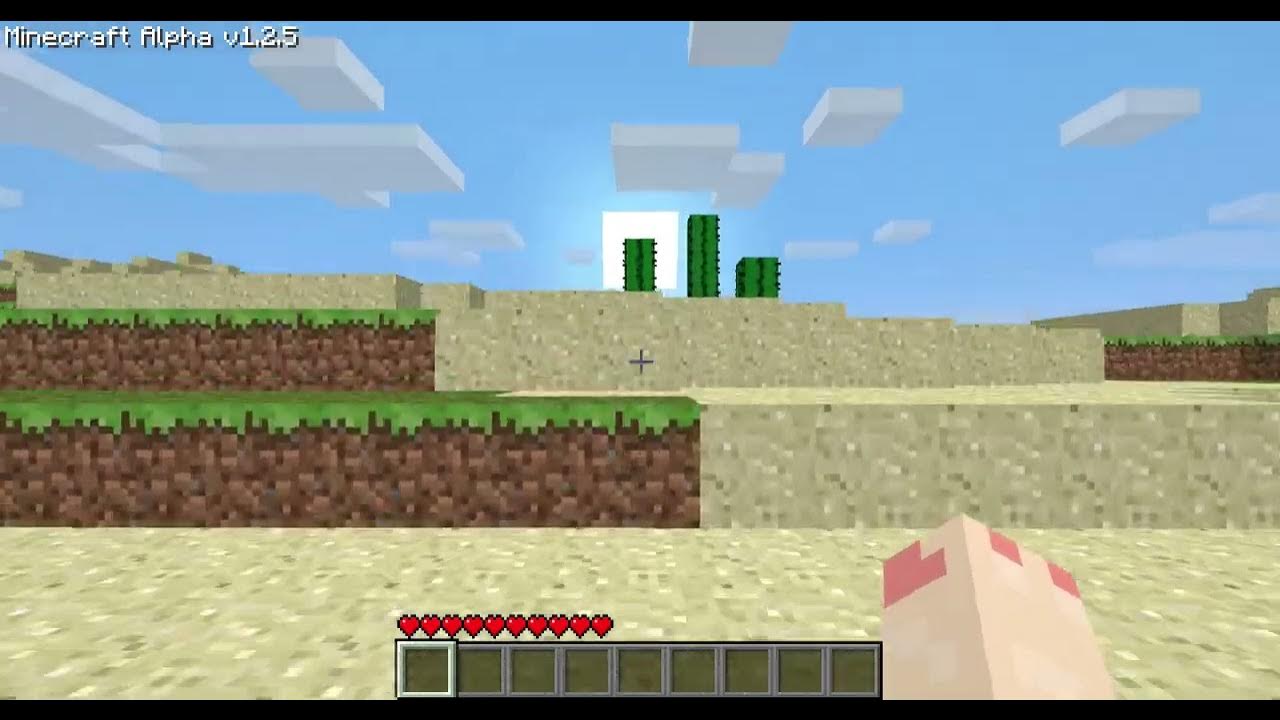 Minecraft Java Edition Alpha v1.2.5 - YouTube