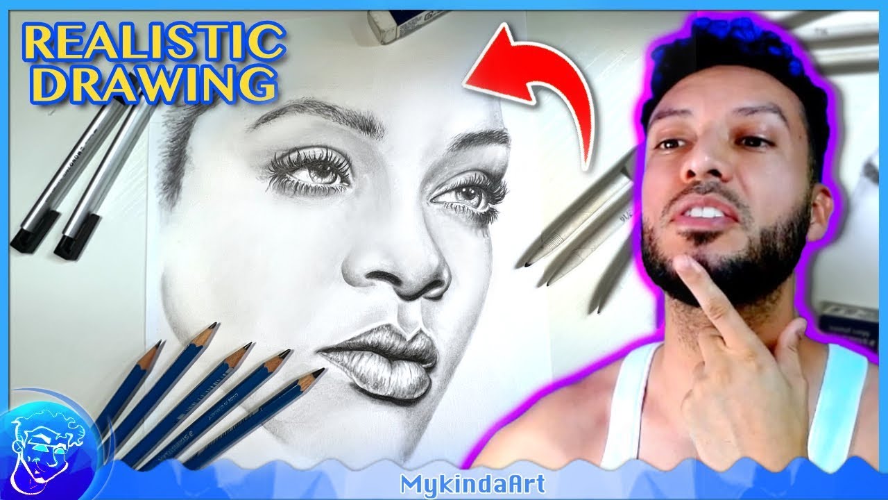 How to Draw Rihanna | Realistic Pencil Drawing Tutorial Step by Step ...