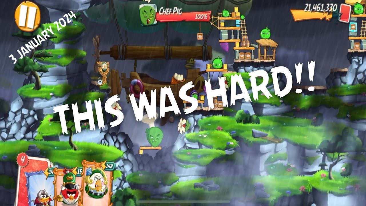 Angry Birds 2 AB2 King Pig Panic | TWO Tough levels inside!! - YouTube
