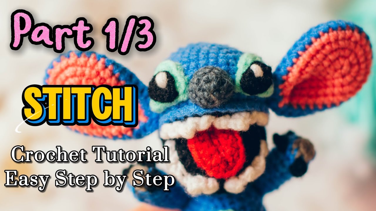 How to Crochet STITCH (OPEN MOUTH) || Part 1/3 - YouTube