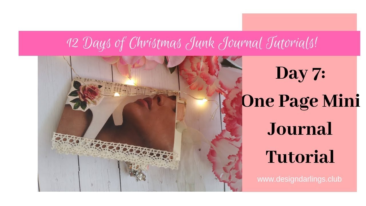 How to make a One Page Mini Journal - YouTube