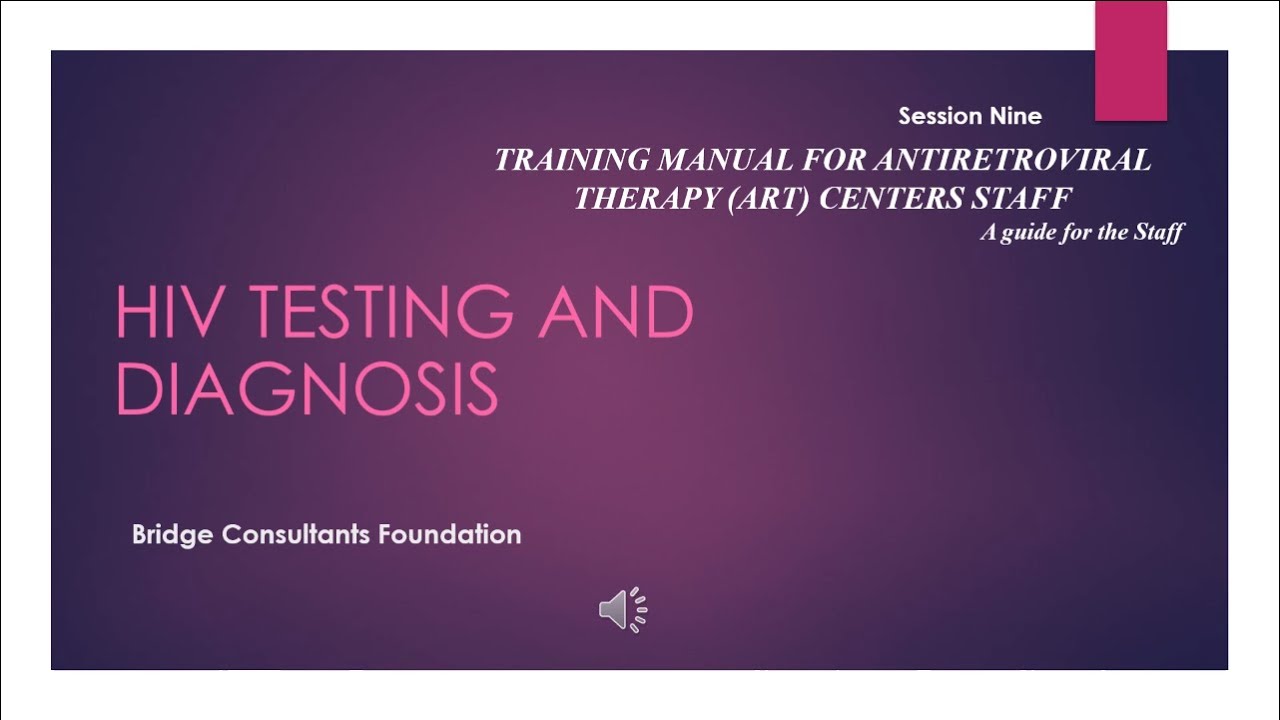 Module 05 | HIV Testing & Diagnosis | Bridge Service Research Training ...