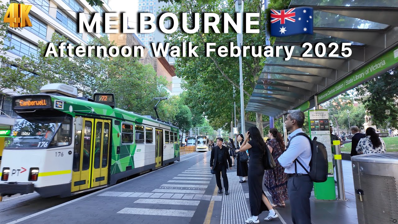 Melbourne Australia February Afternoon Walking Tour 2025 4K Video - YouTube